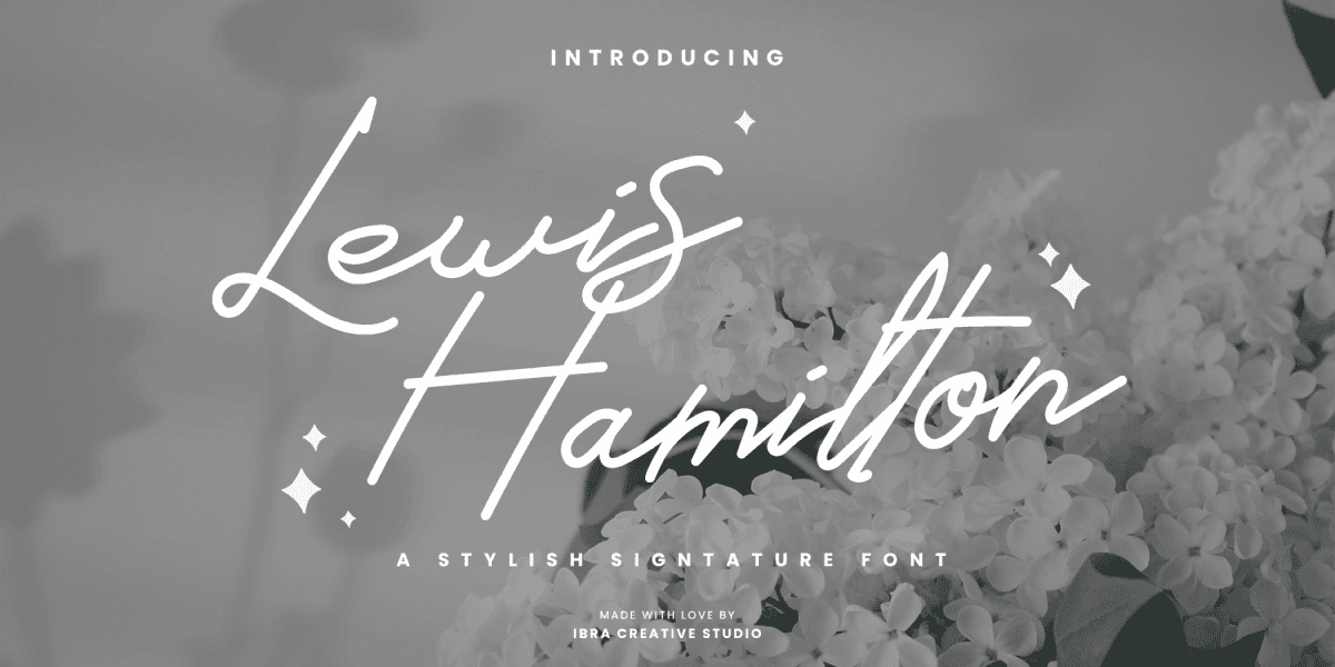 Lewis Hamilton Font · 1001 Fonts