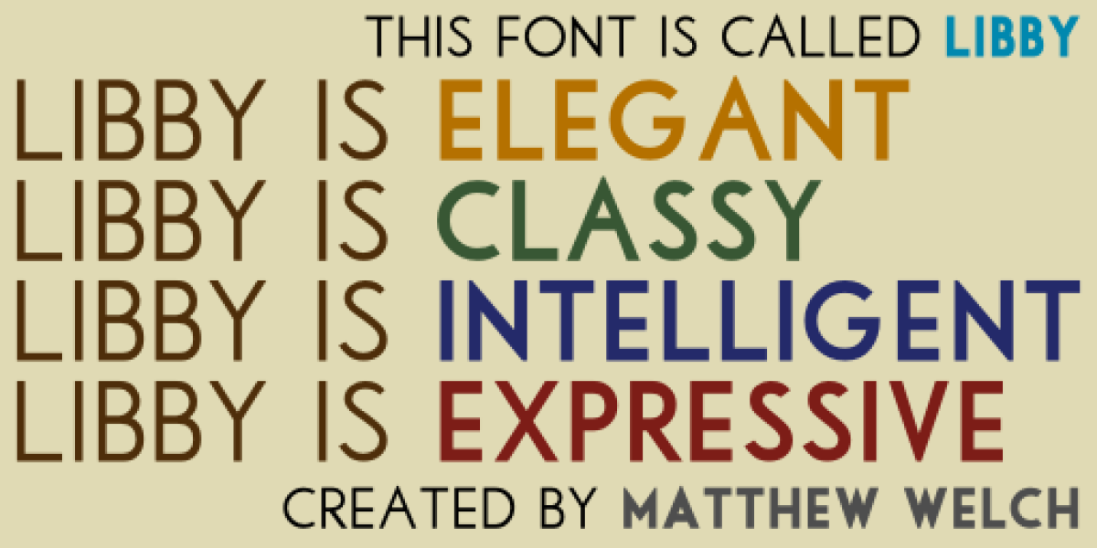 Libby Font Family · 1001 Fonts