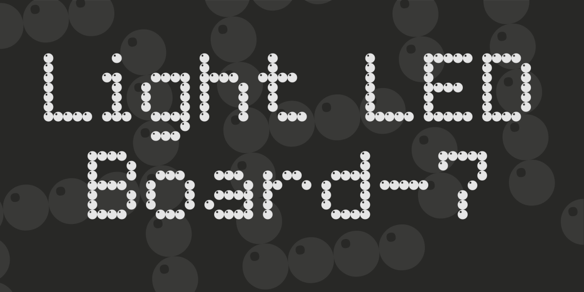 Light LED Board-7 Font · 1001 Fonts