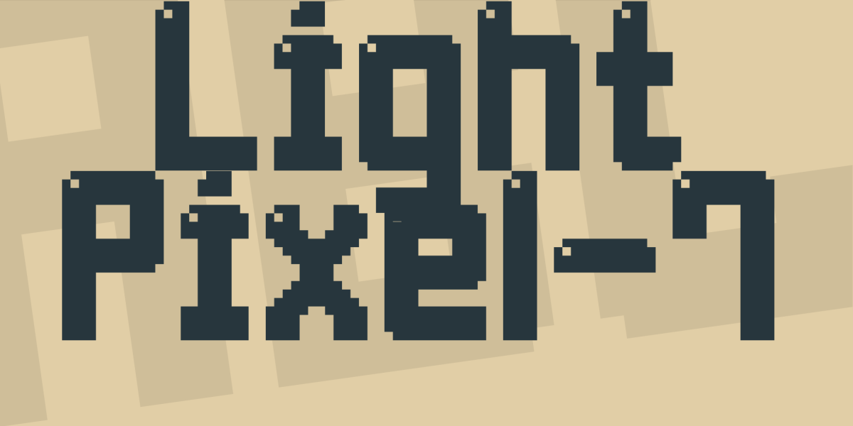 Light Pixel-7 Font · 1001 Fonts