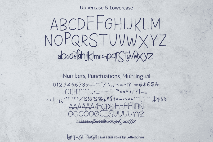 Lighthouse Treasure Free Font · 1001 Fonts