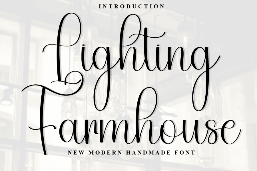 Lighting Farmhouse Font · 1001 Fonts