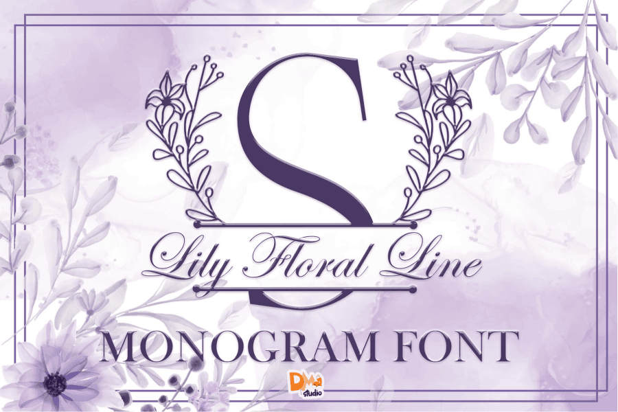 1 Free Lily Monogram Font · 1001 Fonts