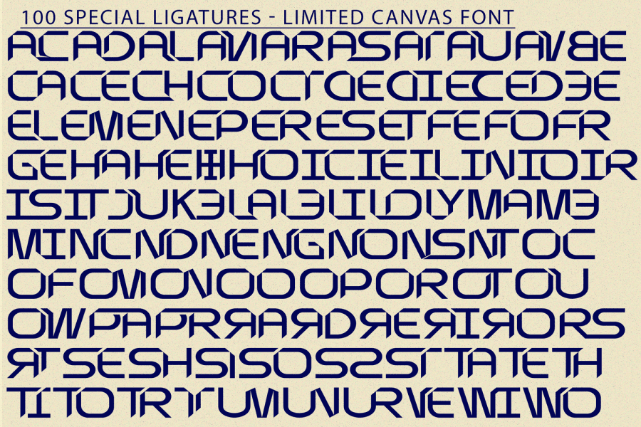 LIMITED CANVAS DEMO Font · 1001 Fonts