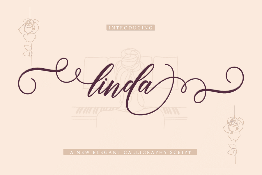Linda Script Font · 1001 Fonts