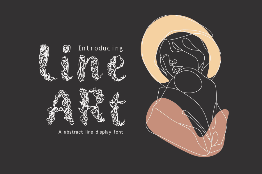 Line Art - Demo Font · 1001 Fonts