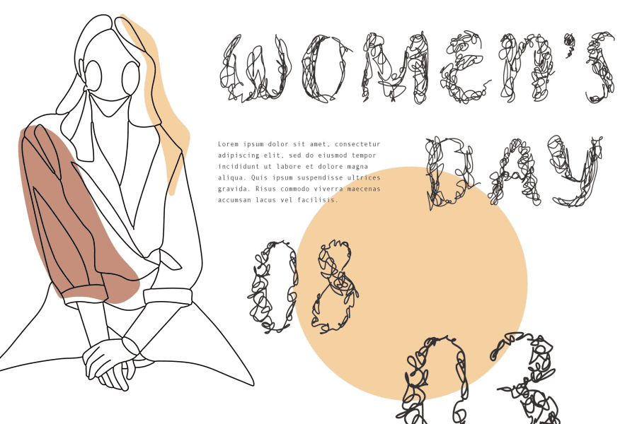 Line Art - Demo Font · 1001 Fonts