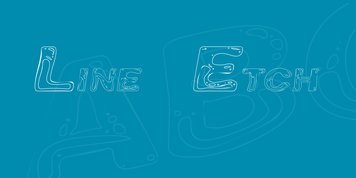 Line Etch Font · 1001 Fonts