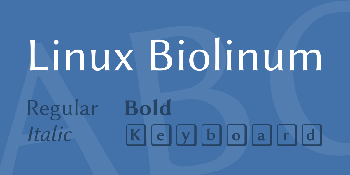 Linux Biolinum Font Family · 1001 Fonts