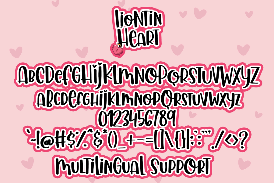 Liontin Heart Font · 1001 Fonts