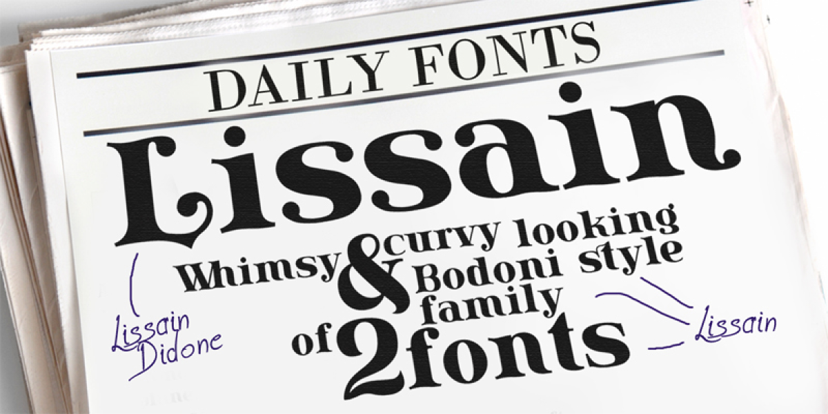 Lissain Font Family · 1001 Fonts