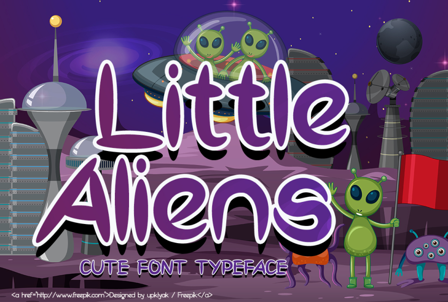 Little Alien Font · 1001 Fonts