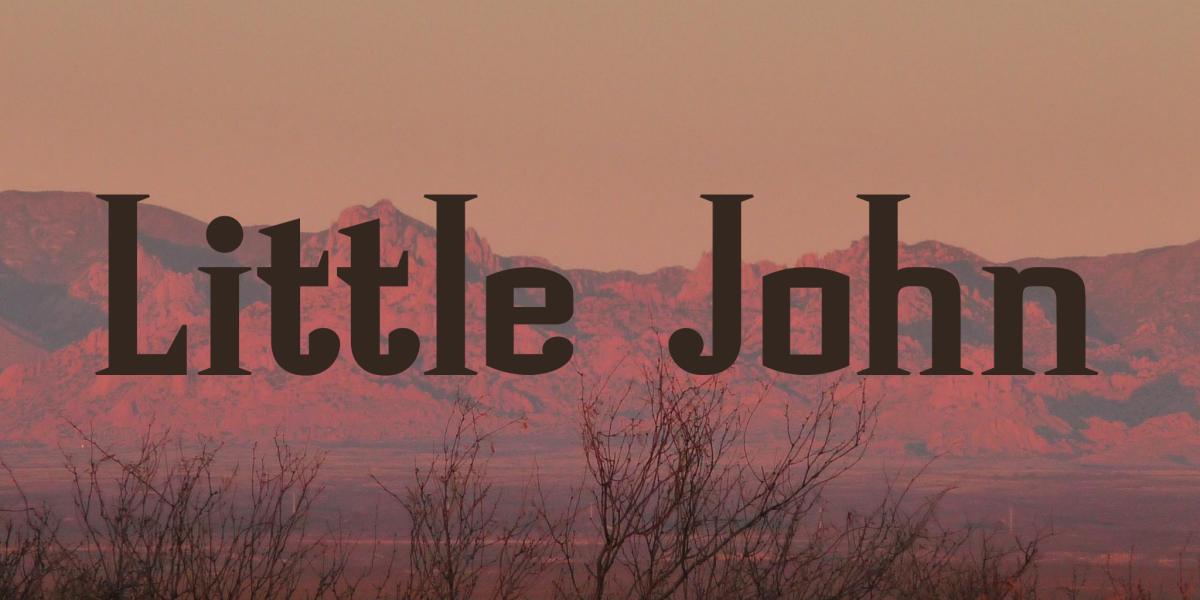 Little John Font · 1001 Fonts