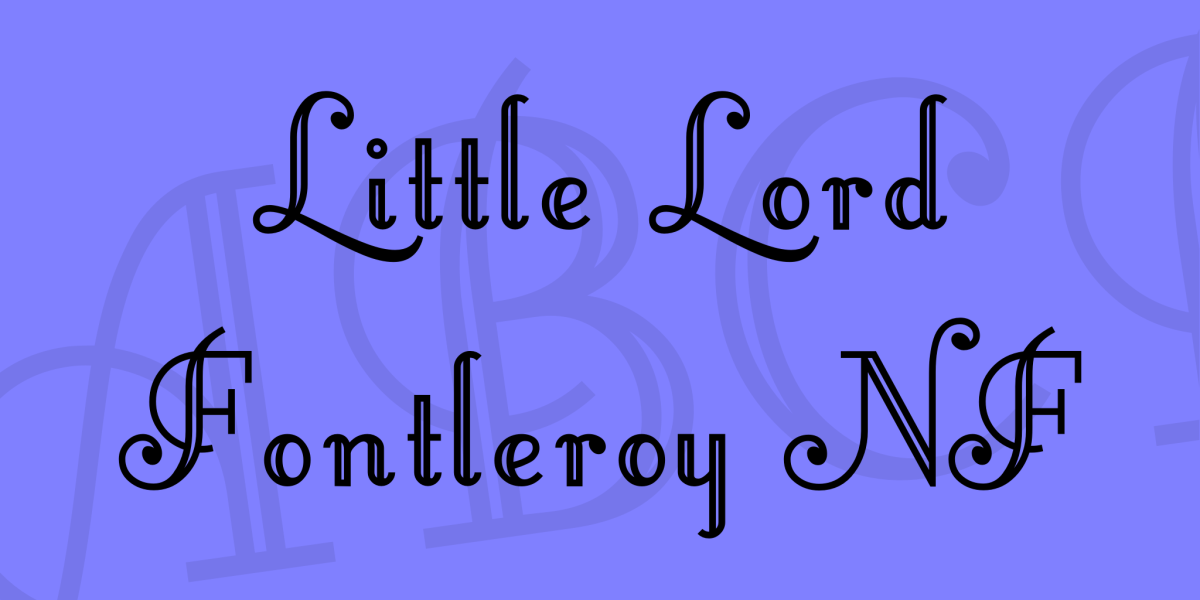 Little Lord Fontleroy NF Font · 1001 Fonts