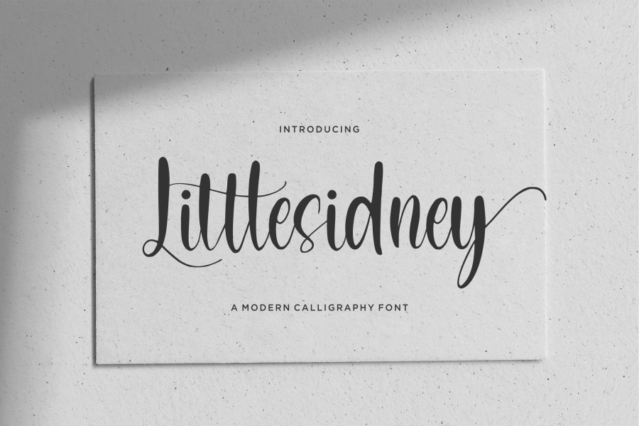 Littlesidney Font · 1001 Fonts