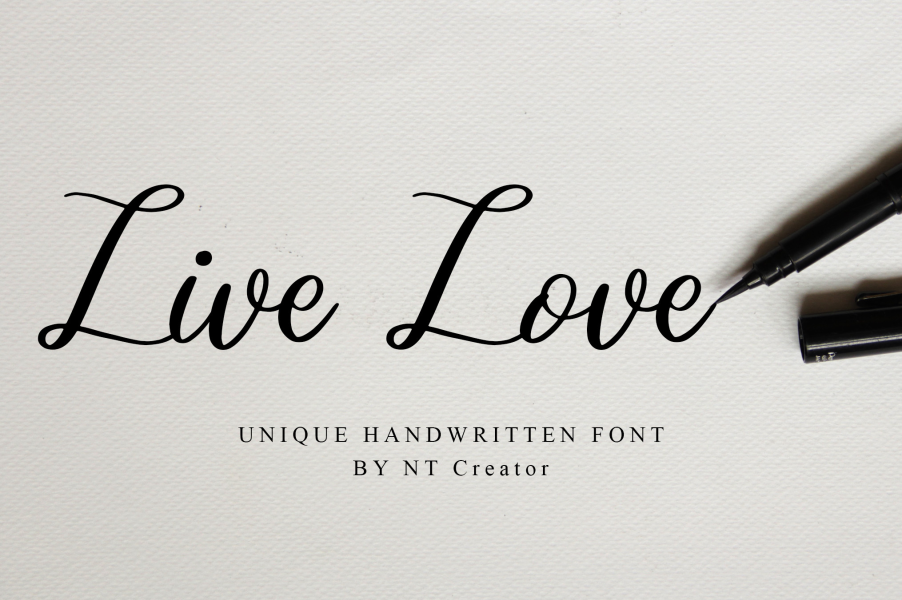 Live Love Font · 1001 Fonts