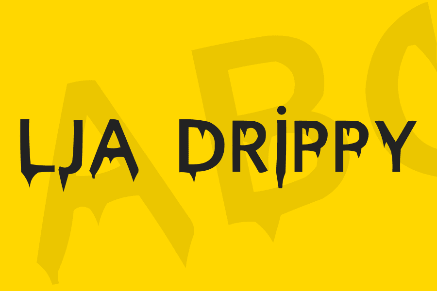 LJA Drippy Font · 1001 Fonts