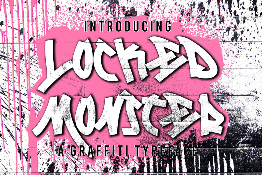 Locked Monster Font · 1001 Fonts