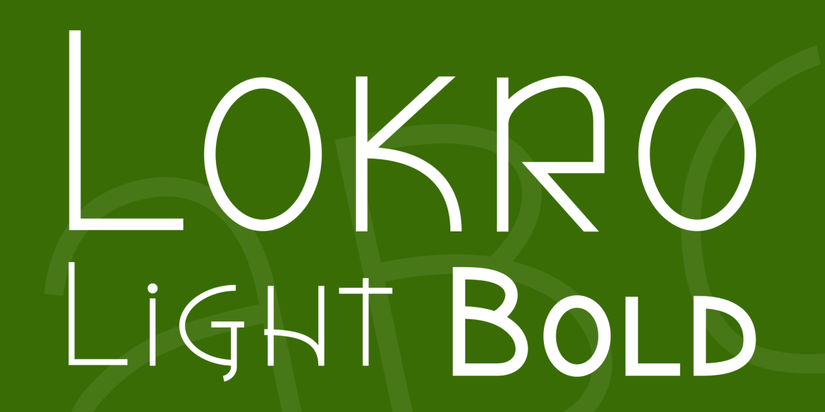 Lokro Font Family · 1001 Fonts