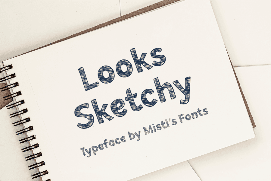 Looks Sketchy Font · 1001 Fonts