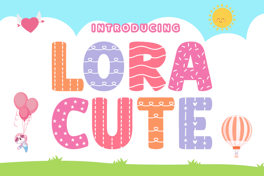 Lora Cute Font · 1001 Fonts