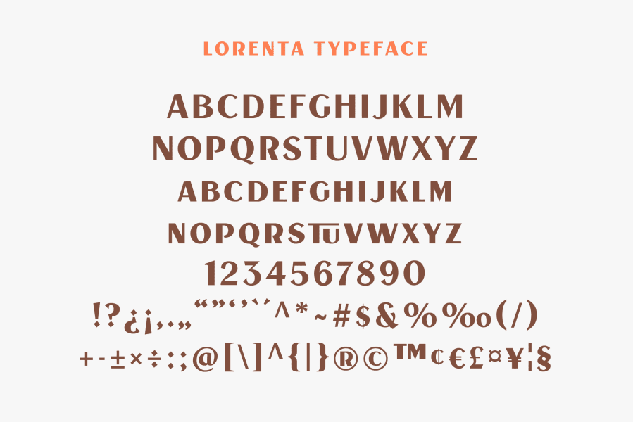 Lorenta Font · 1001 Fonts