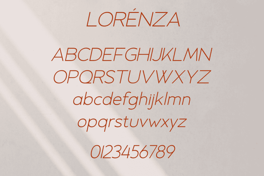 Lorenza Font Family · 1001 Fonts