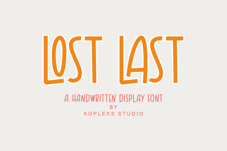 LOST LATE Font · 1001 Fonts