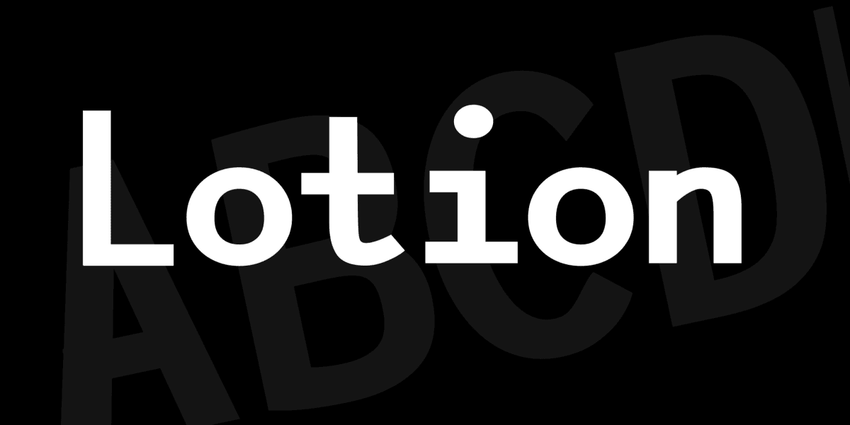 Lotion Font Family · 1001 Fonts