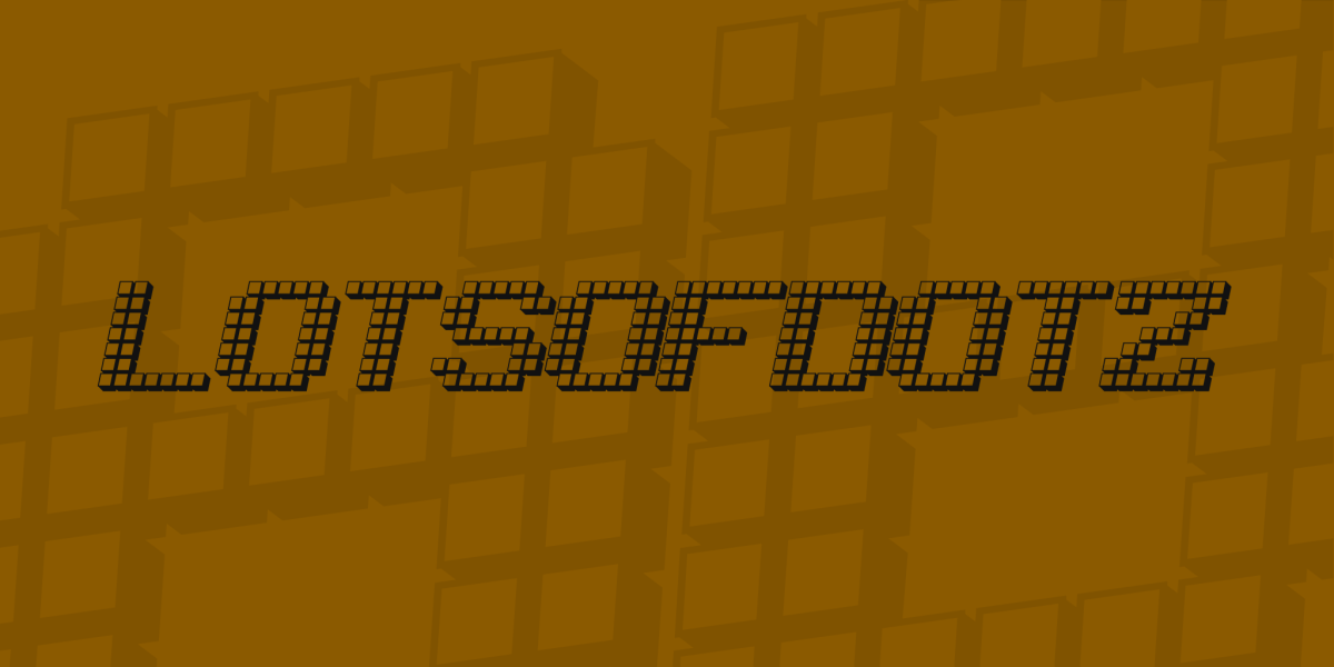 2 Free Caps Only, Pixel, Shadowed Fonts · 1001 Fonts