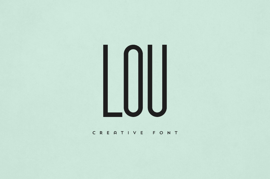 Lou Font · 1001 Fonts