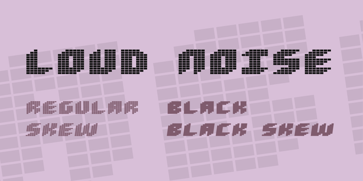 Loud noise Font Family · 1001 Fonts
