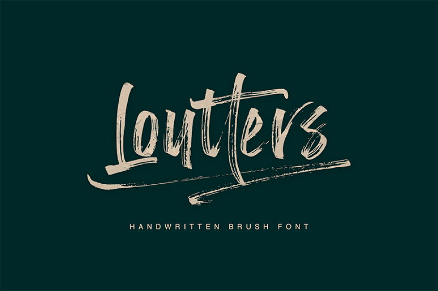 Loutters Font · 1001 Fonts