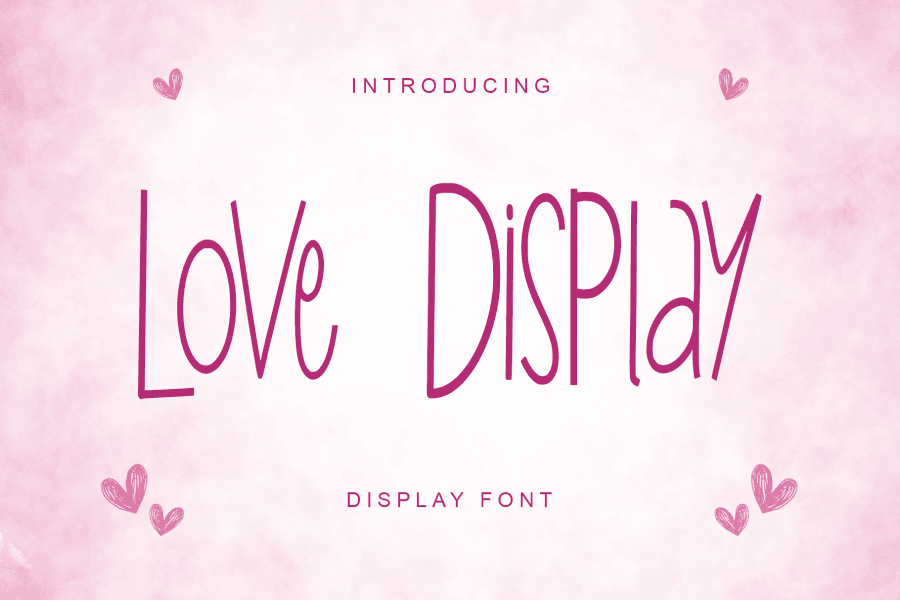 Love Display - Personal Use Font · 1001 Fonts