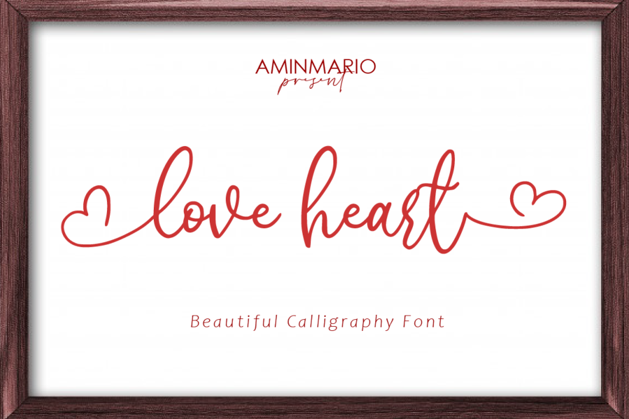 love heart Font · 1001 Fonts