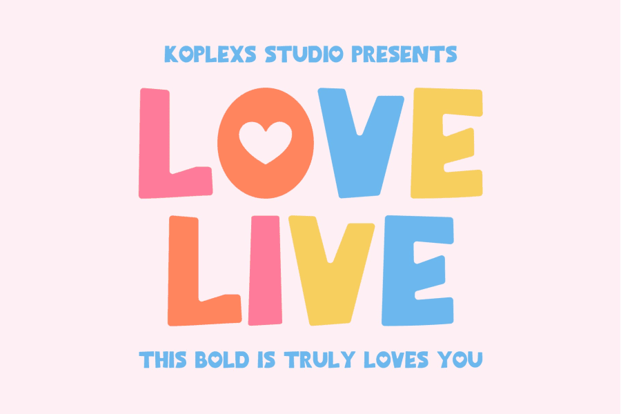 Love Live Font · 1001 Fonts