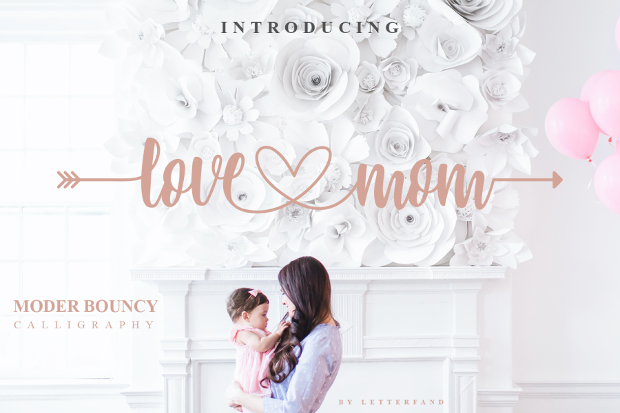 love mom Font · 1001 Fonts