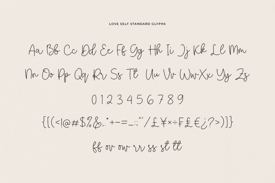 Love Self Font · 1001 Fonts