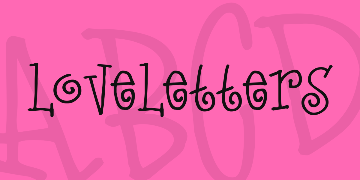 Love Font Alphabet Love Baby Font · 1001 Fonts
