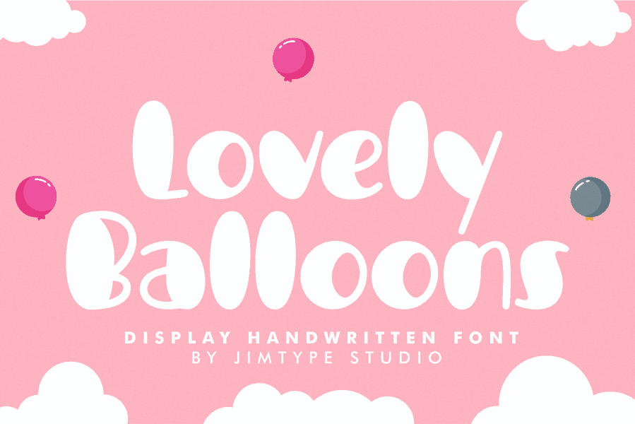 Lovely Balloons DEMO Font · 1001 Fonts