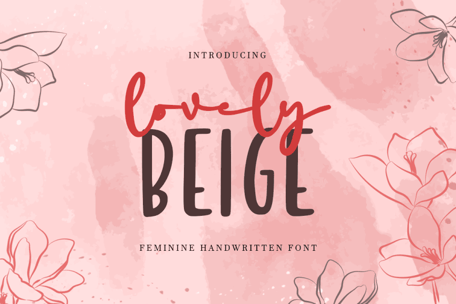 Lovely Beige Font · 1001 Fonts