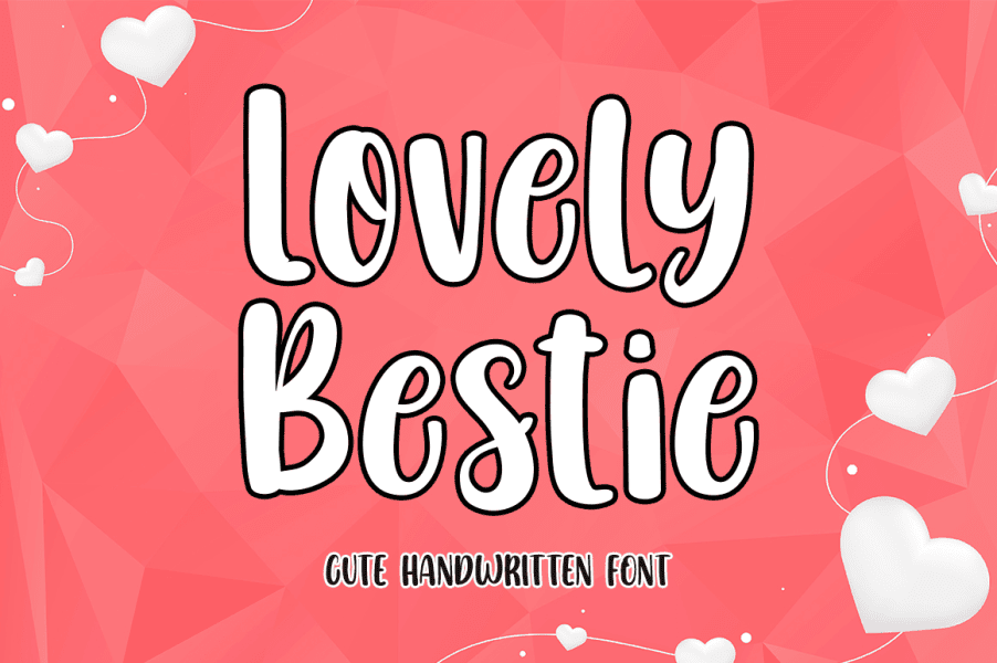 Lovely Bestie Font · 1001 Fonts