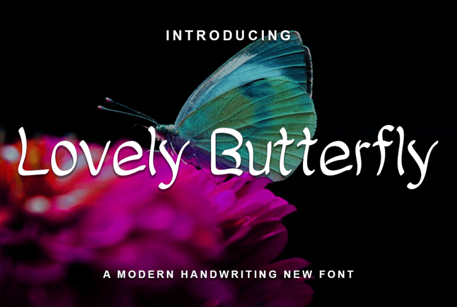 Lovely Butterfly Font · 1001 Fonts