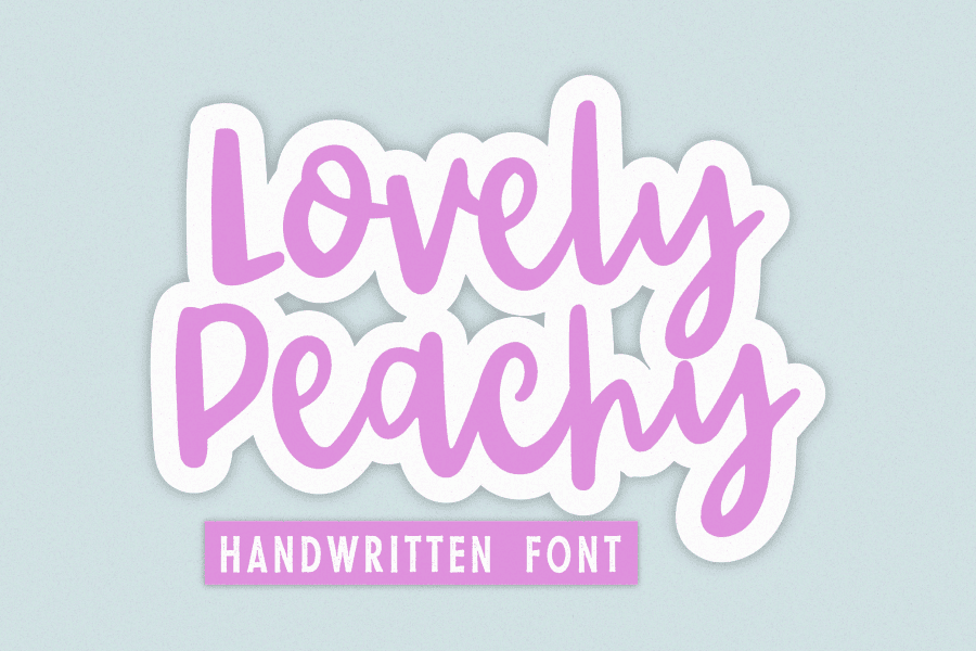 Lovely Peachy Font · 1001 Fonts