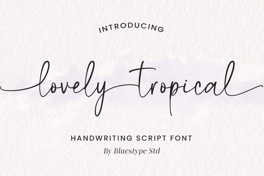 lovely tropical Font · 1001 Fonts