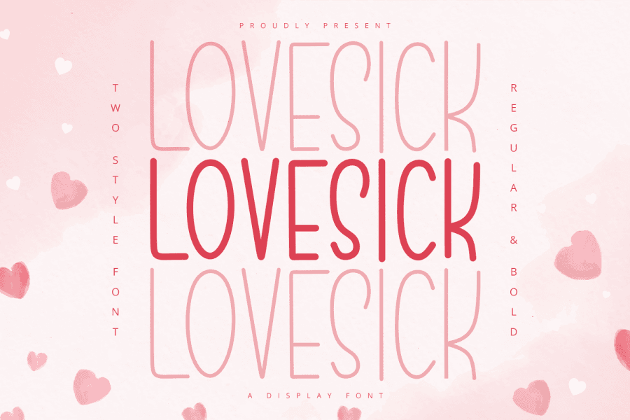 Lovesick Font Family · 1001 Fonts