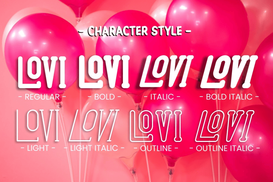 LOVI Font Family · 1001 Fonts
