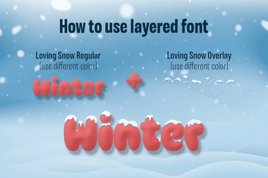 Loving Snow Trial Font Family · 1001 Fonts