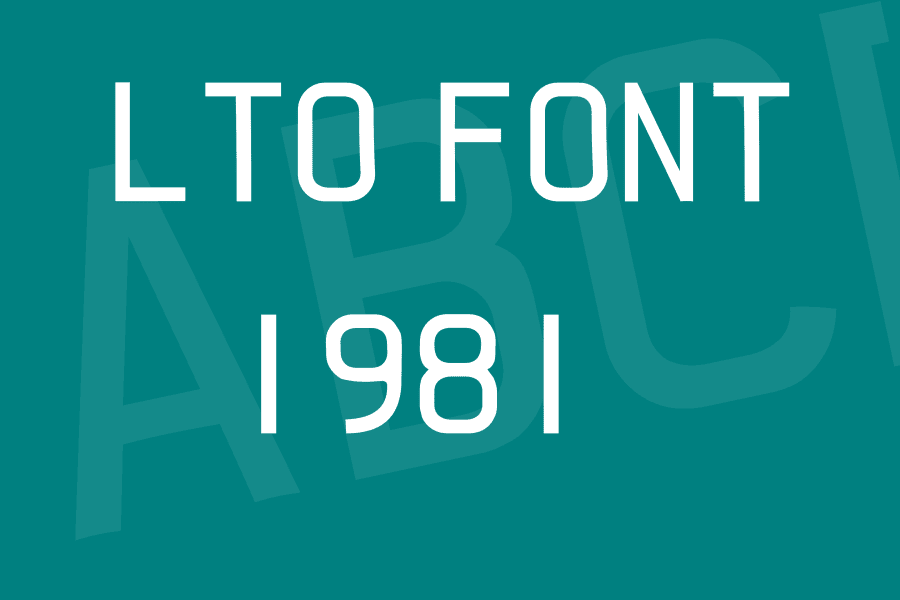 LTO Font 1981 Font · 1001 Fonts