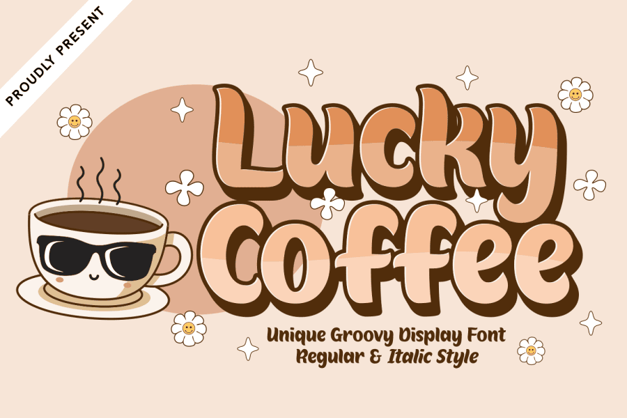 Lucky Coffee Font Family · 1001 Fonts